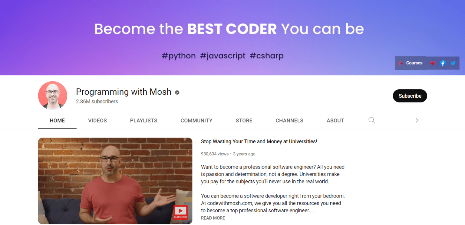 TOP 11 YouTube Channels to Learn Programming (2024)